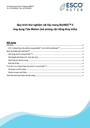 Protocols | Esco Healthcare